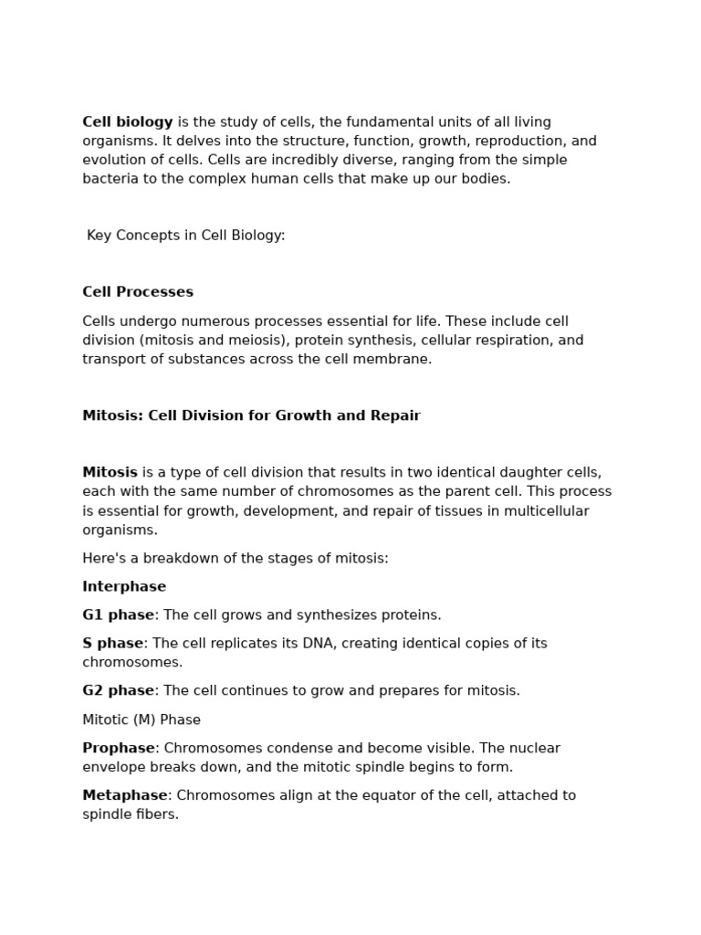 Essentials of Cell Biology and Microscopy | PDF | Mitosis | Meiosis