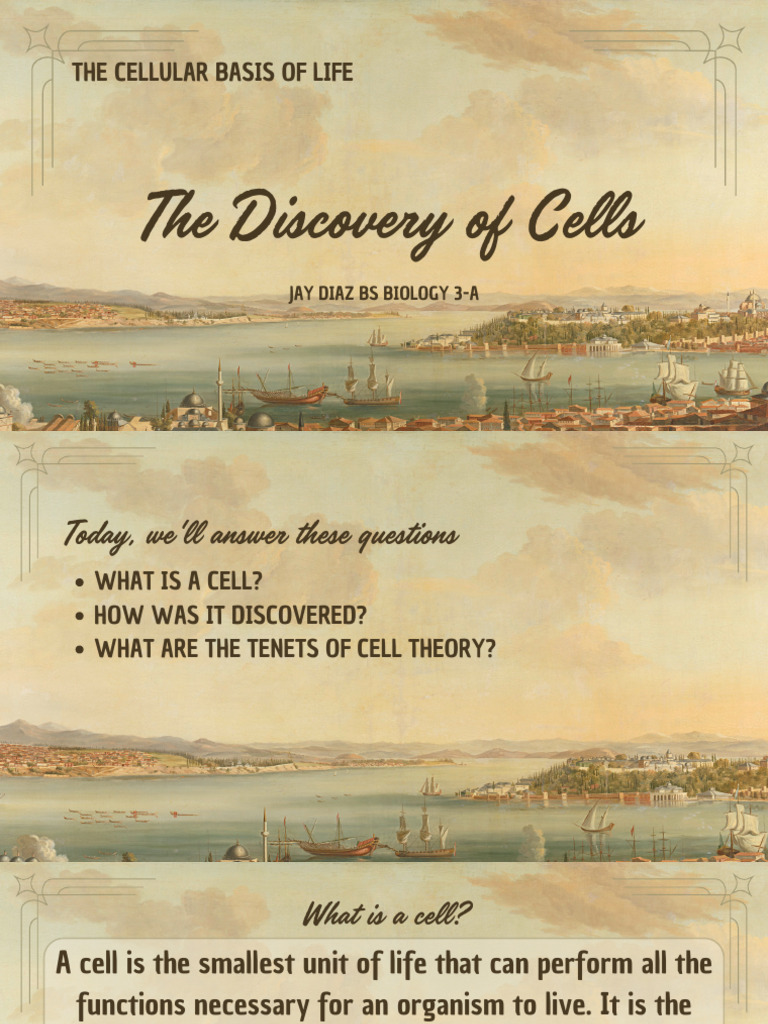 The Discovery and Theory of Cells | PDF | Cell (Biology) | Science