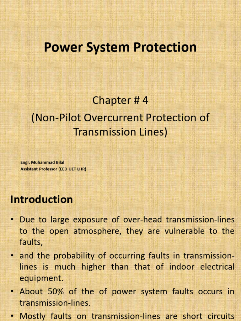 Non-Pilot Overcurrent Protection Guide | PDF | Fuse (Electrical ...