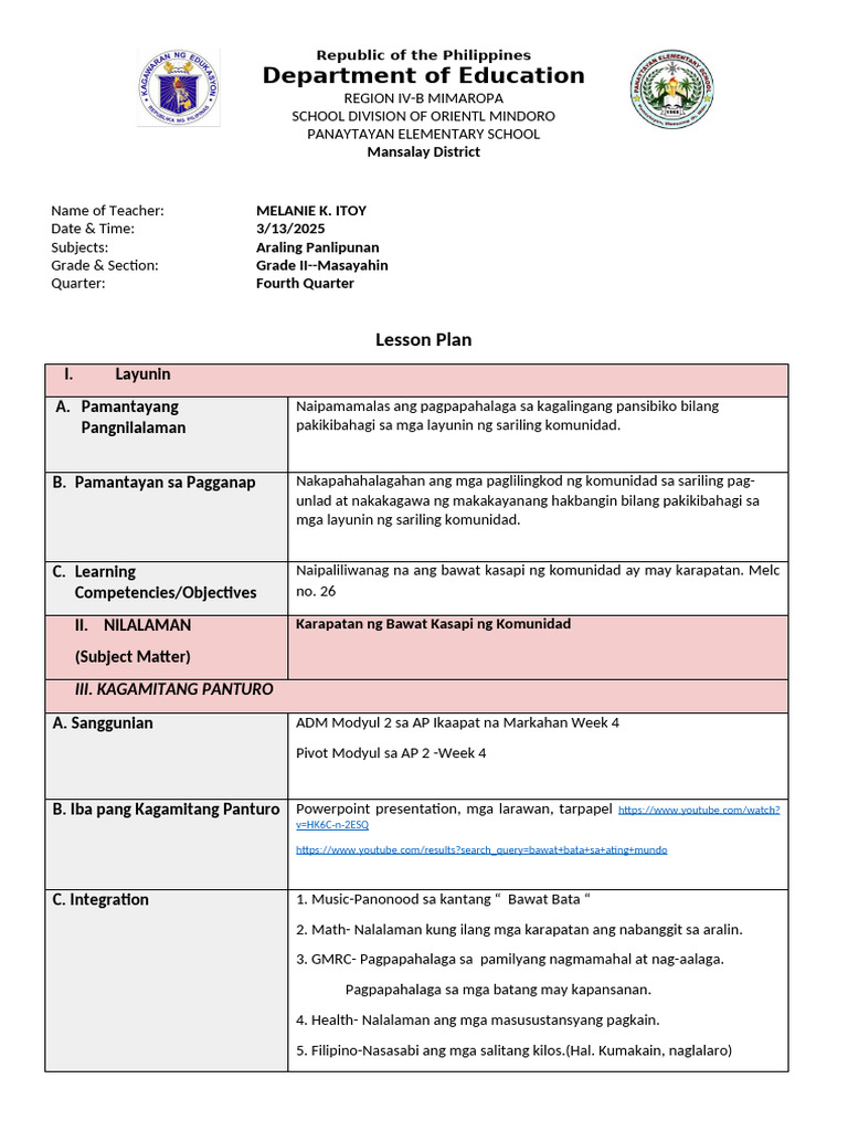 COT-AP2 Q4-Melay | PDF
