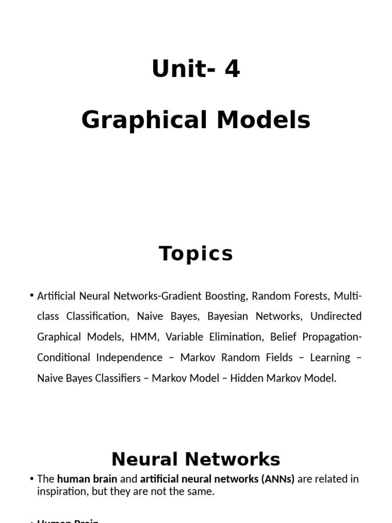 Graphical Models in Machine Learning | PDF | Bayesian Network | Nervous System