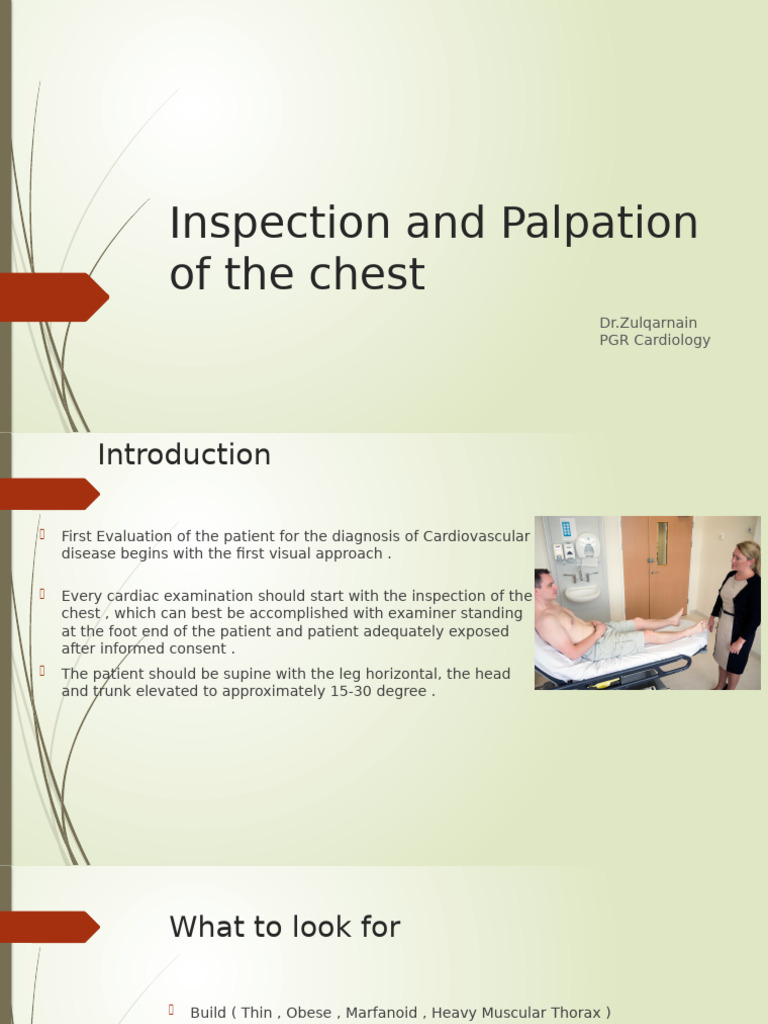 Chest Examination Techniques in Cardiology | PDF | Heart | Vein