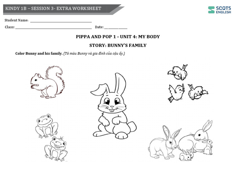 WS Kindy 1B Unit 4 Session 3 Color The Picture - PDF 1758937039 | PDF