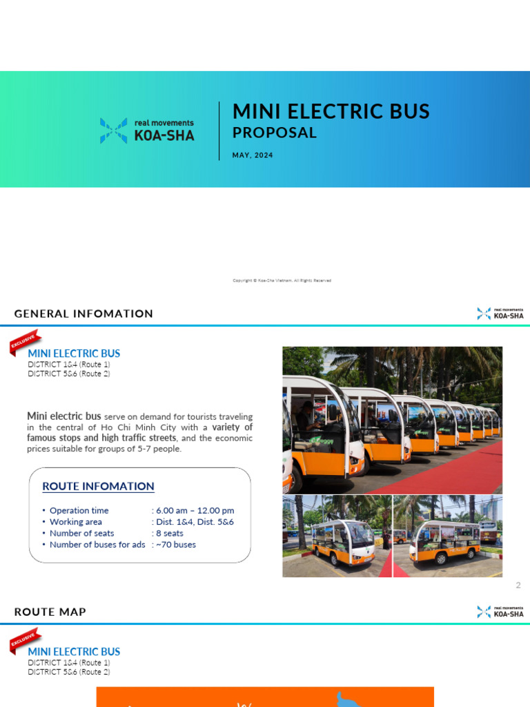 @2024 Koa-Sha Vietnam__Mini Electric Bus Proposal | PDF | Ho Chi Minh City | Vietnam