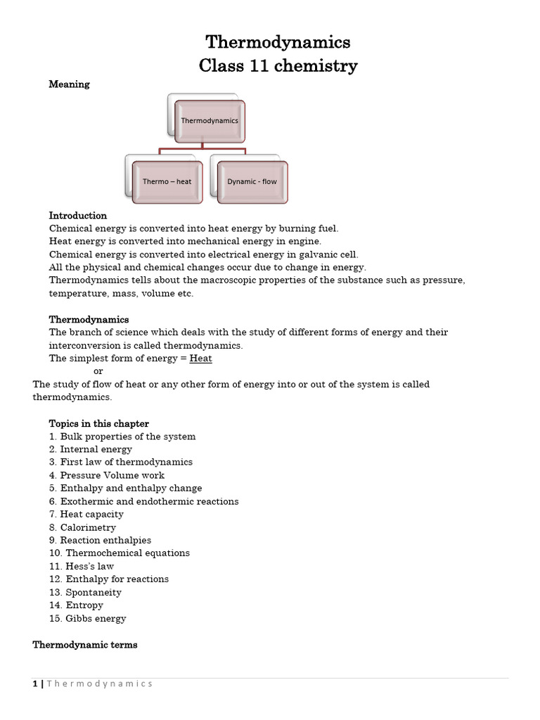 Thermodynamics Notes RDK | PDF | Solvation | Gibbs Free Energy