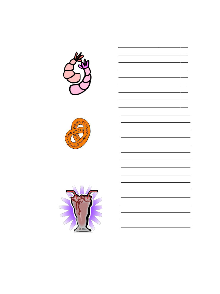 Alphabetical Order - Food | PDF