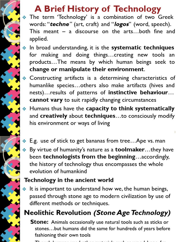 History of Technology | PDF | Stone Age | Neolithic