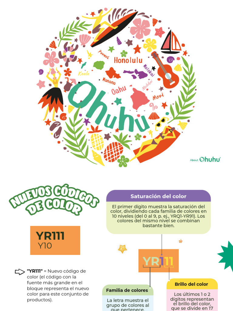 Código de Color YR111: Guía de Saturación y Brillo | PDF