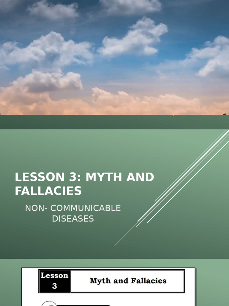 Health - NCD - Lesson 3 and 4 | PDF