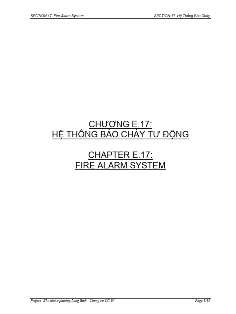 SECTION 17 - Fire Alarm System | PDF
