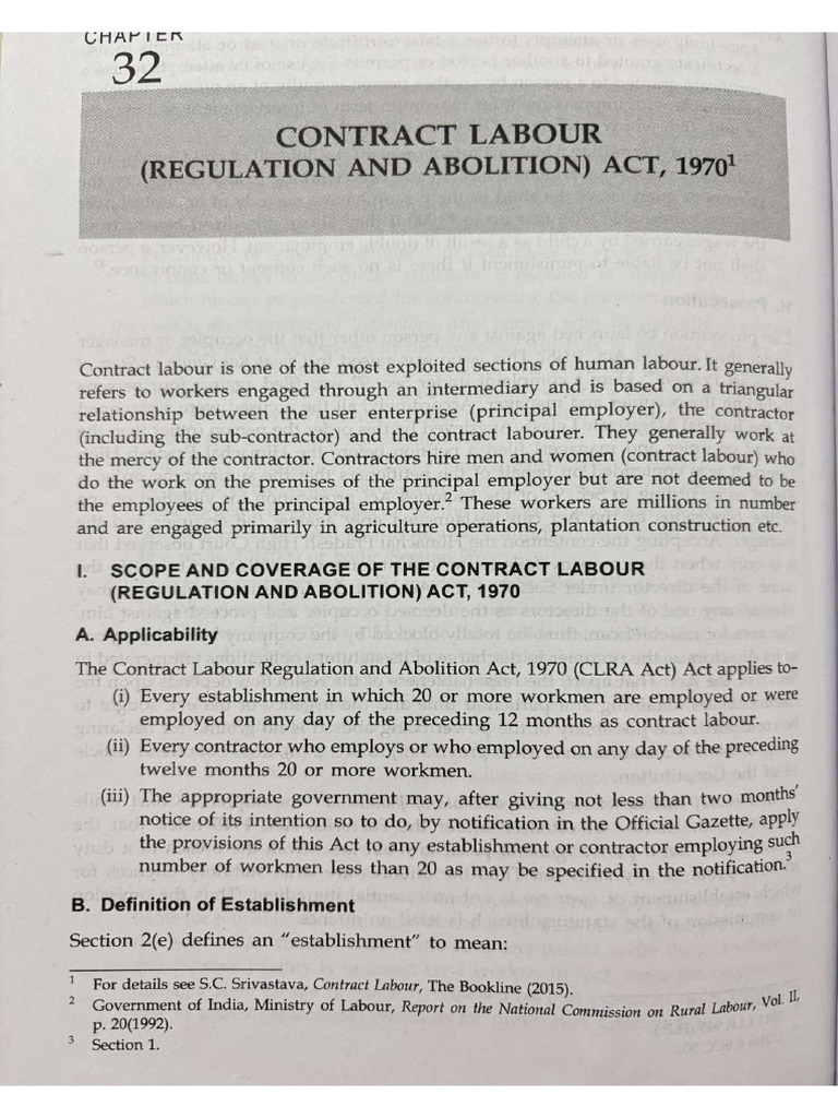 Contractual Labour Act - MNT | PDF