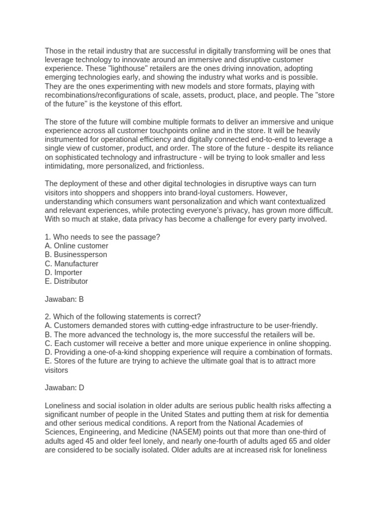 Future of Retail: Immersive Customer Experience | PDF | Loneliness | Retail