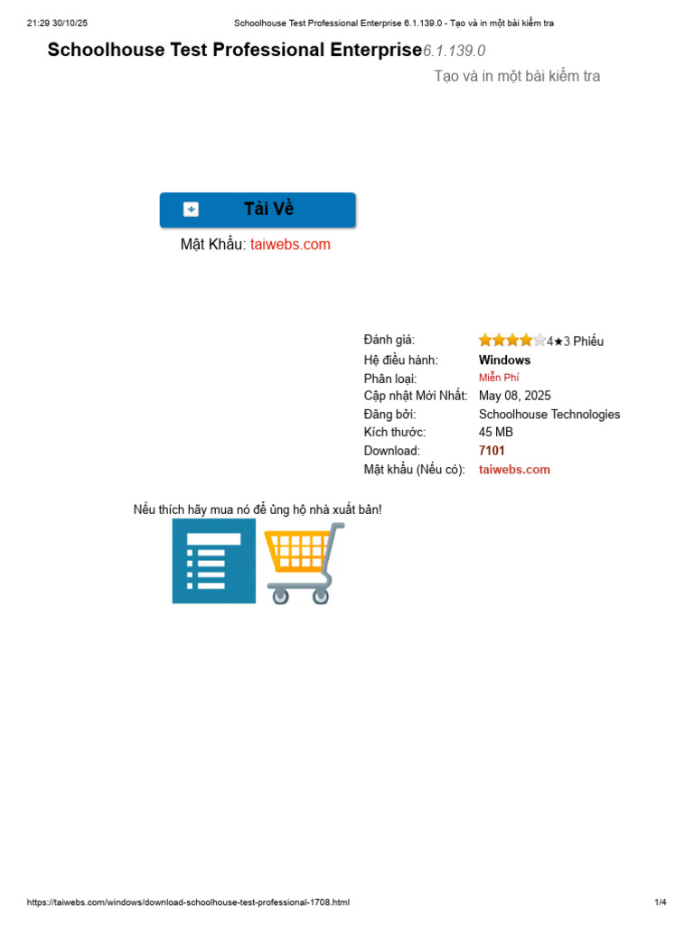Schoolhouse Test Professional Enterprise 6.1.139.0 - Tạo Và in Một Bài ...