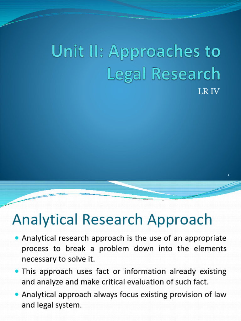 Analytical vs Doctrinal Research in Law | PDF | Experiment | Knowledge