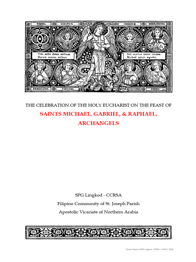 MISSAL - Feast of St. Michael & Archangels, SPG Lingkod | PDF | Worship ...