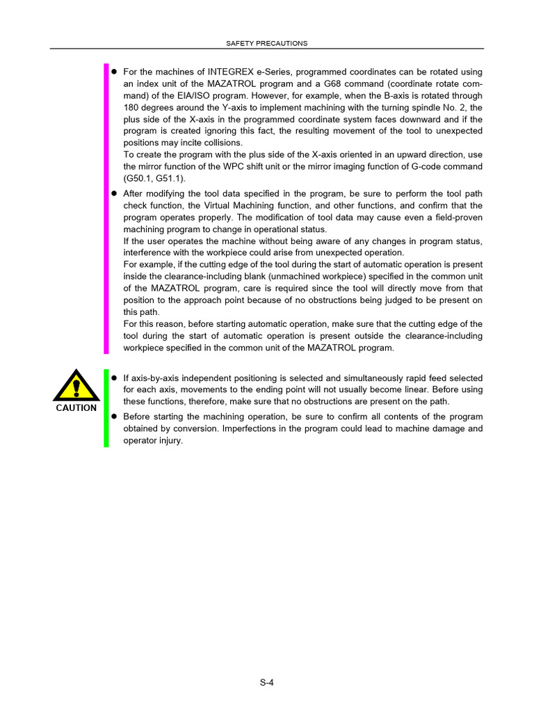 Manual Programação Manual Mazatrol Matrix 2 Pg6 | PDF | Cartesian ...