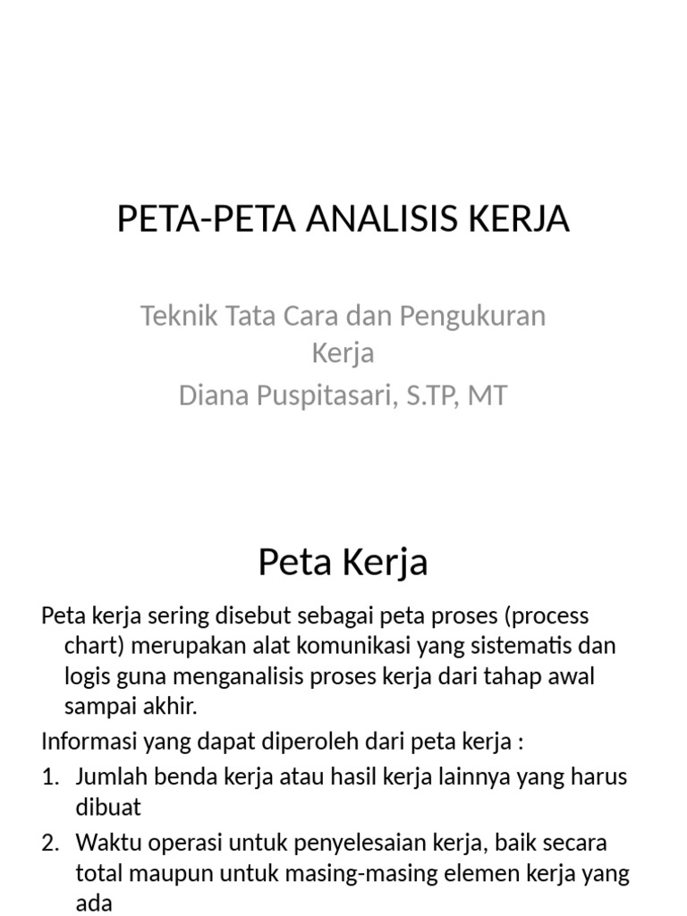 3 Peta Kerja | PDF