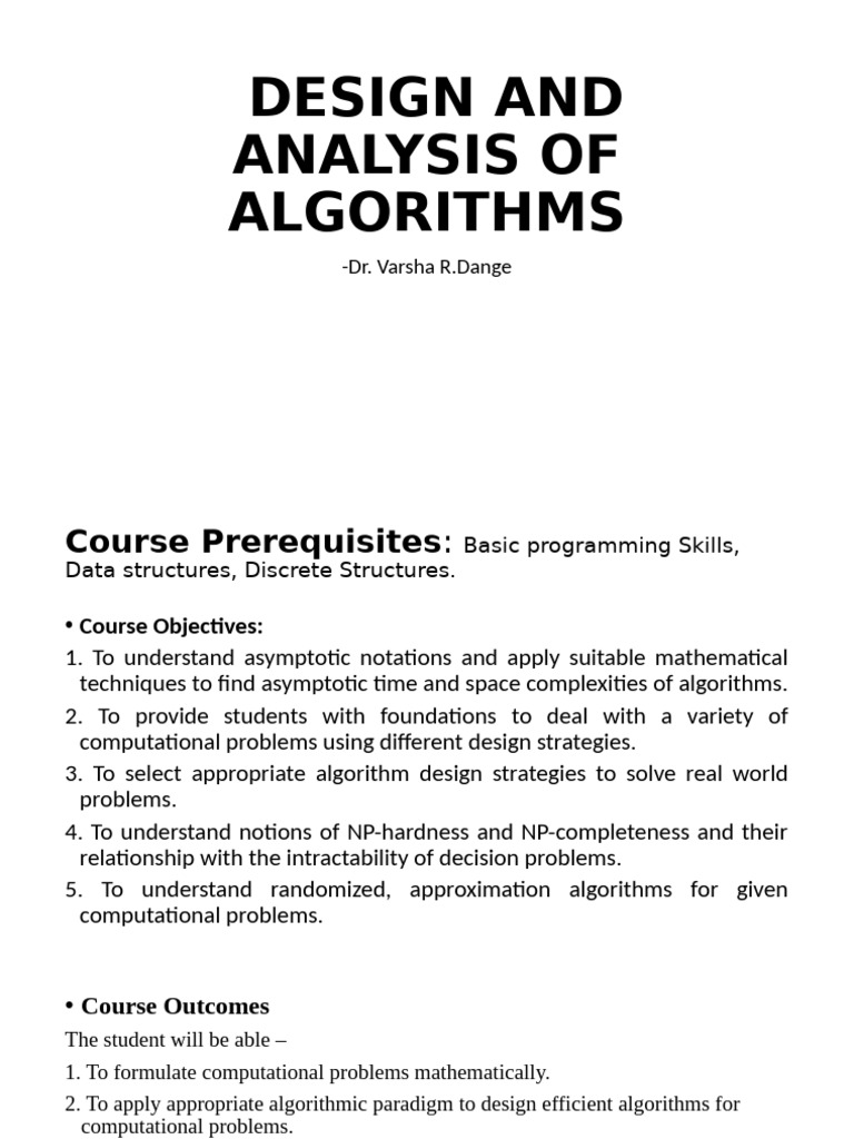 unit1 | PDF | Time Complexity | Computational Complexity Theory