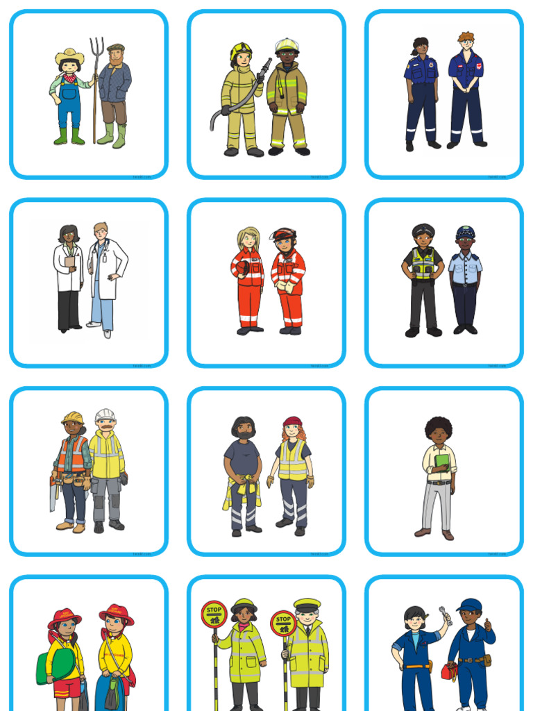 T e 663 Jobs Place of Work Tools and Vehicles Matching Cards | PDF