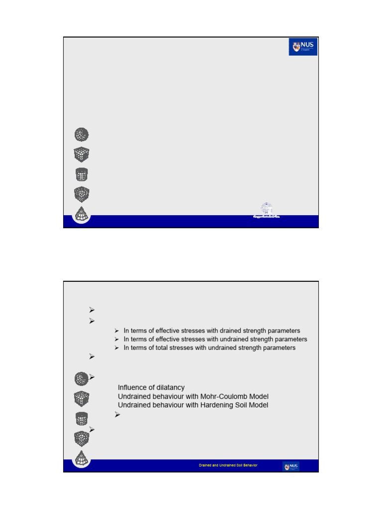 Drained vs Undrained Soil Behavior Analysis | PDF | Soil Mechanics ...