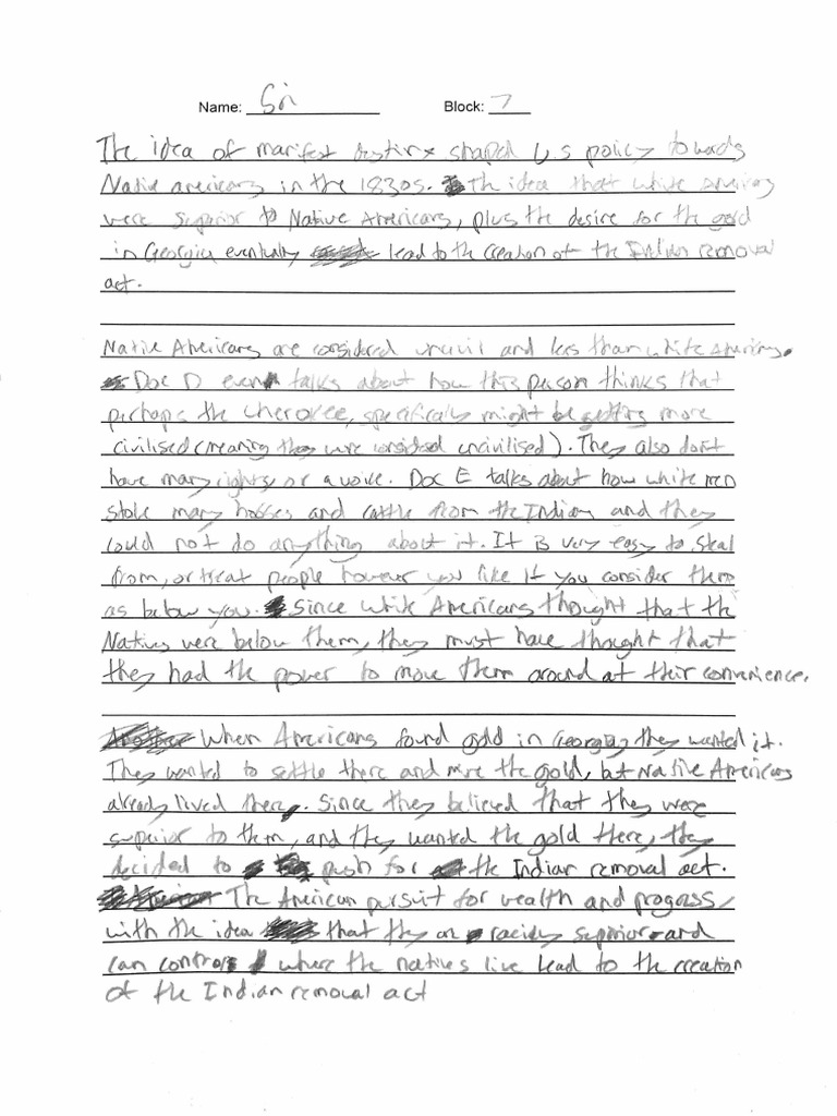U.S History Practice DBQ | PDF