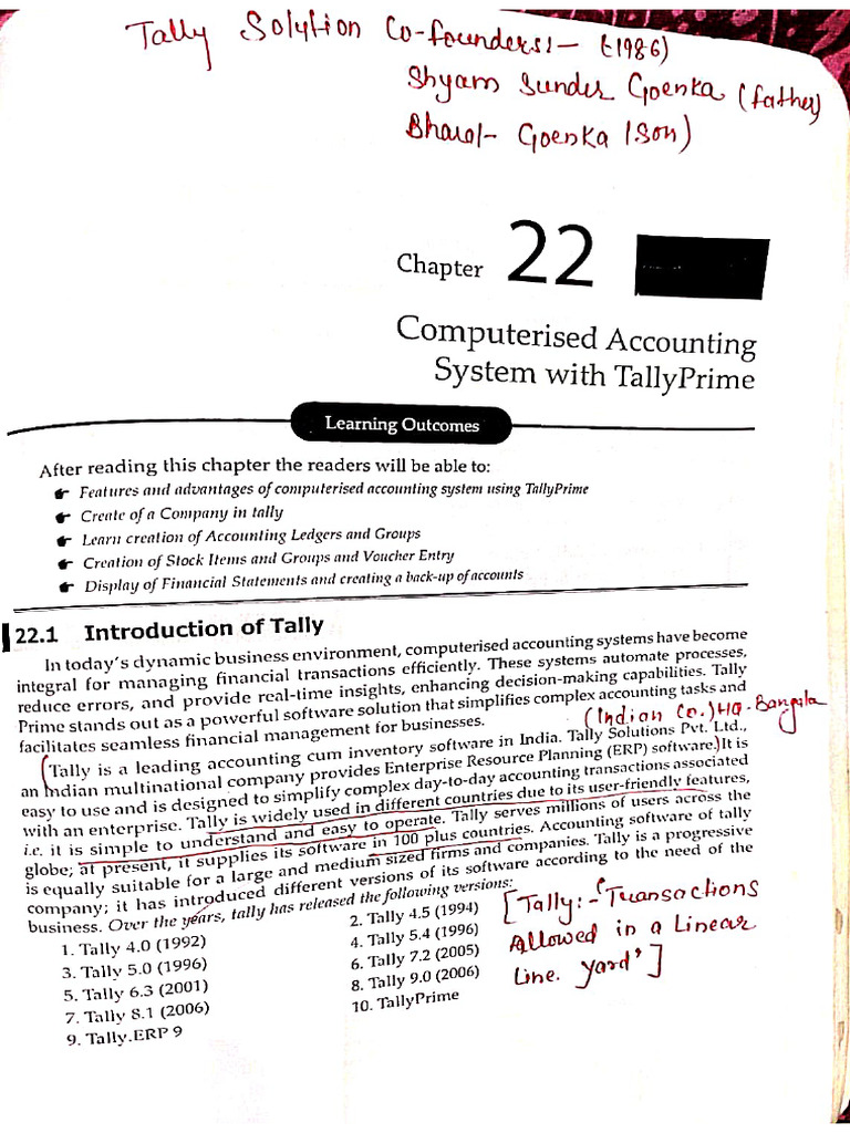 Tally Notes | PDF