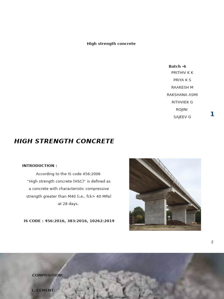 High Strength Concrete Redesigned | PDF | Concrete | Secondary Sector ...