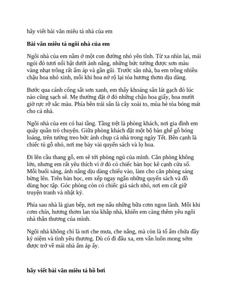 văn miêu tả | PDF