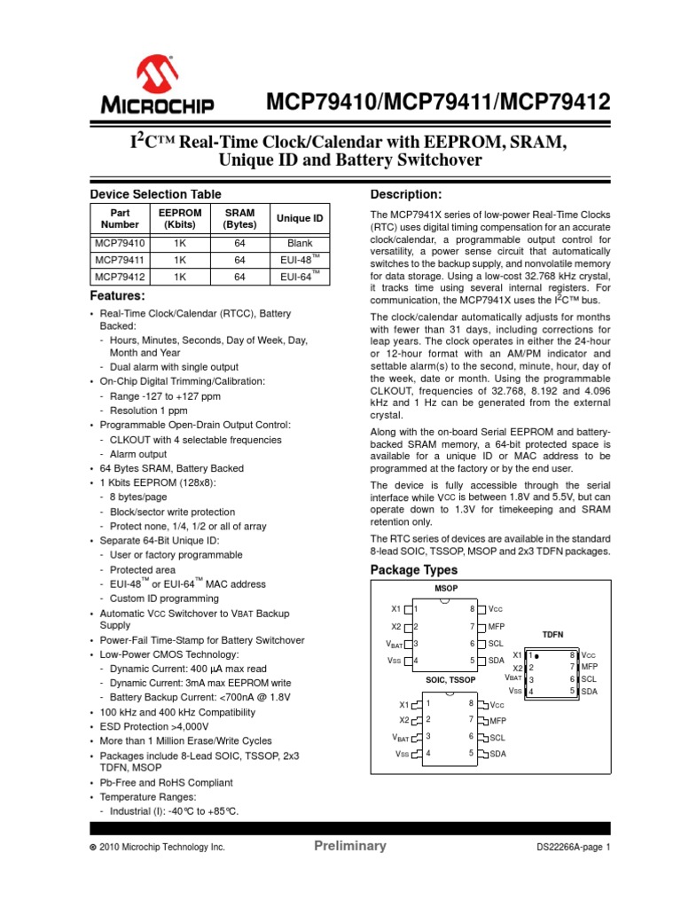 MCP 79410 | PDF | Random Access Memory | Pointer (Computer Programming)