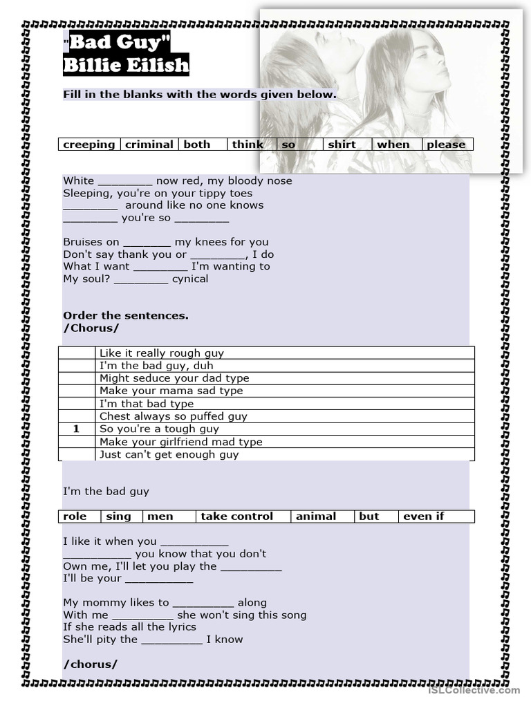 Billie Eilish - Bad Guy | PDF