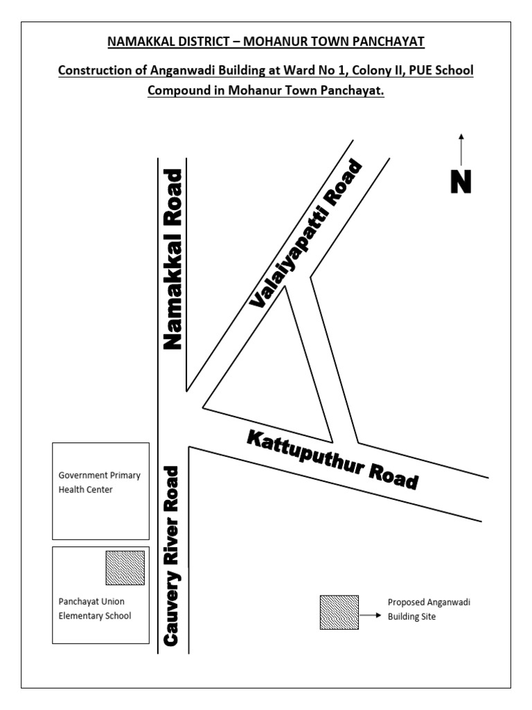Site Plan Anganwadi | PDF