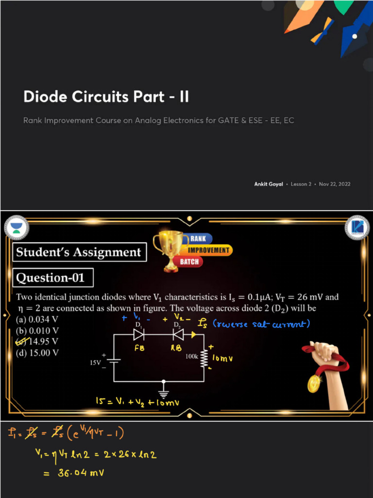 L02 Diode Circuits Part II With Anno | PDF