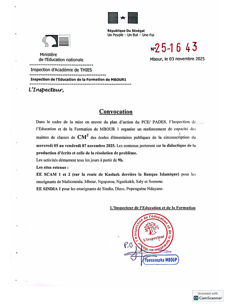 Convocation PADES | PDF