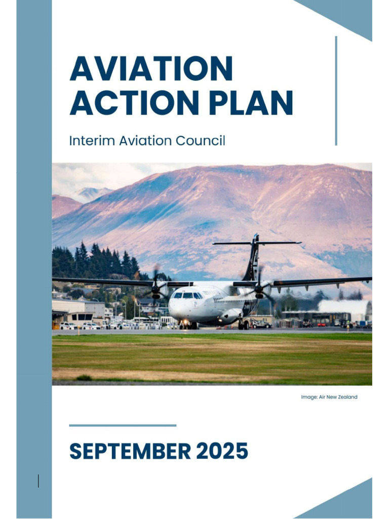 New Zealand Aviation Action Plan | PDF | Aviation | Infrastructure