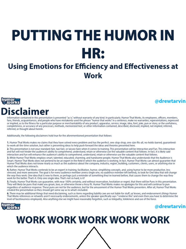 Putting The Humor in HR | PDF | Humour | Employee Retention