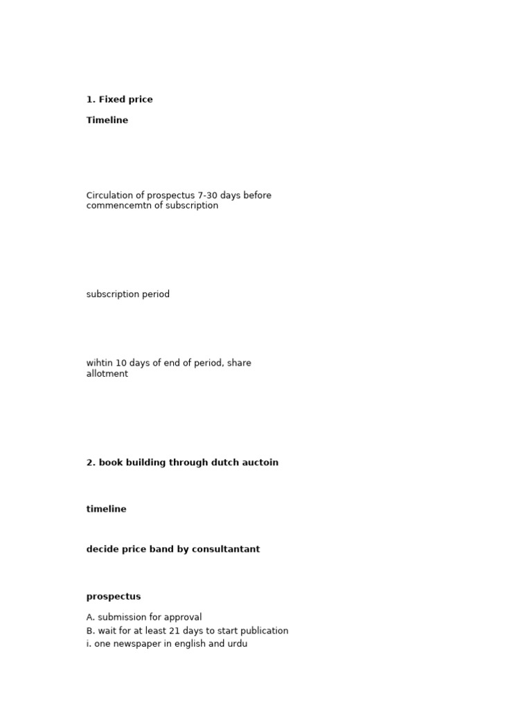 Fixed Price Timeline | PDF