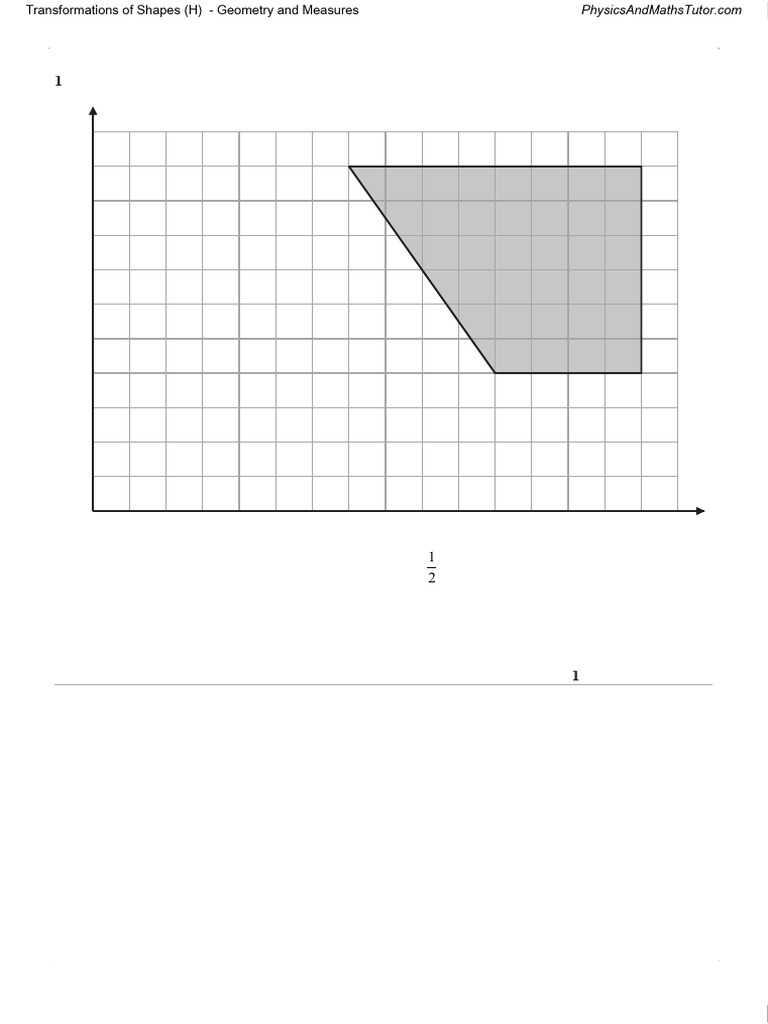 Geometry Transformations Practice Questions | PDF | Shape | Area