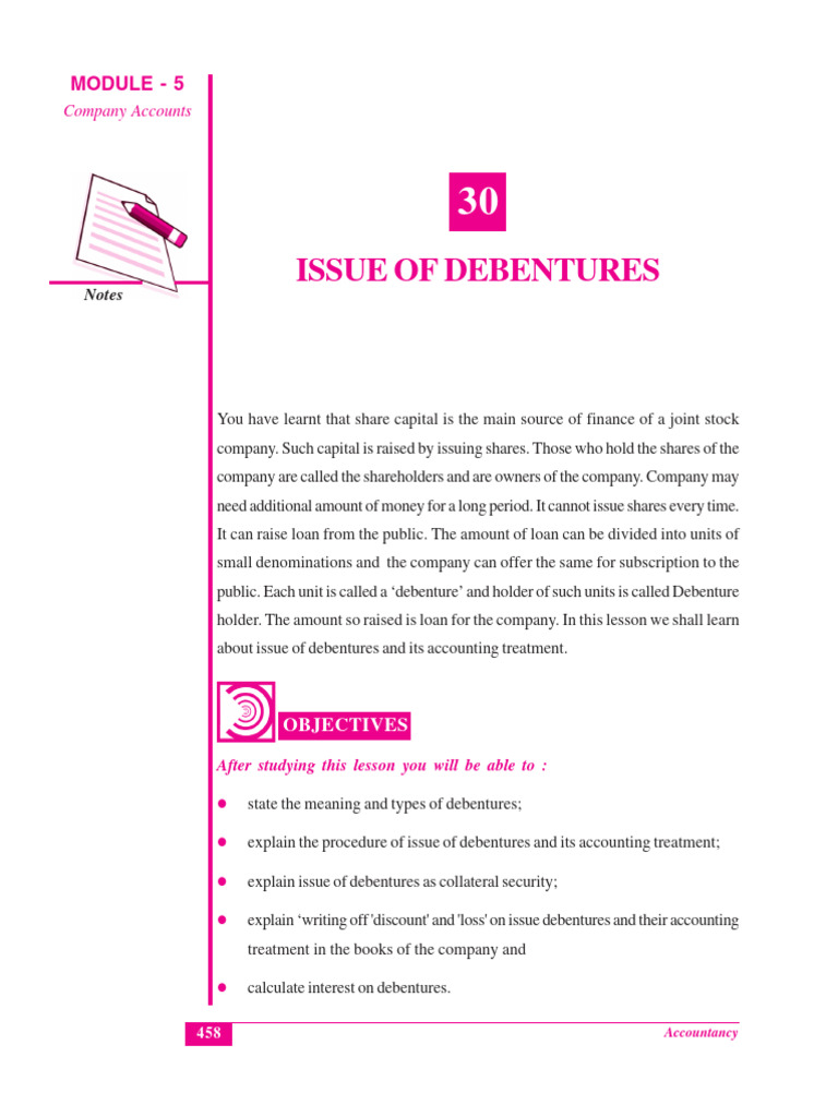 Understanding Debentures in Company Accounts | PDF | Balance Sheet ...
