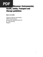 Styrene Monomer Storage & Safety Guide | PDF | Oxygen | Fires