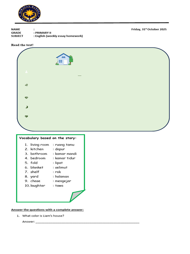 Liam's Happy Home: English Homework Essay | PDF | Chess Theory | Chess