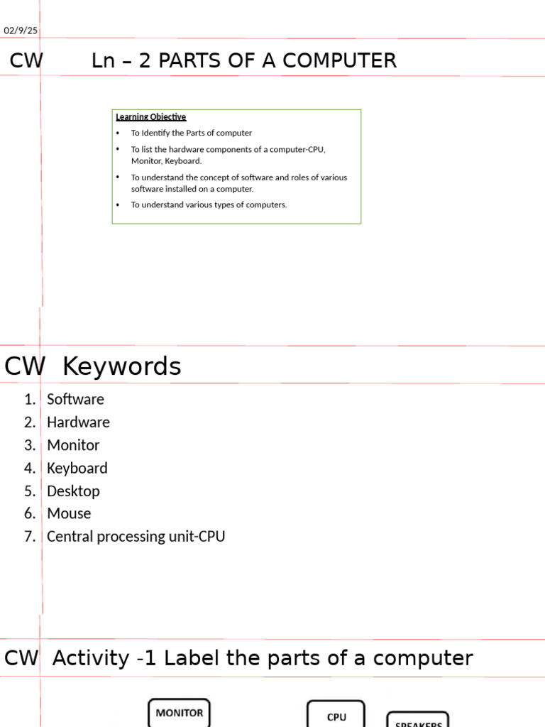 Ch-2 Parts of A Computer Notes - Updated | PDF