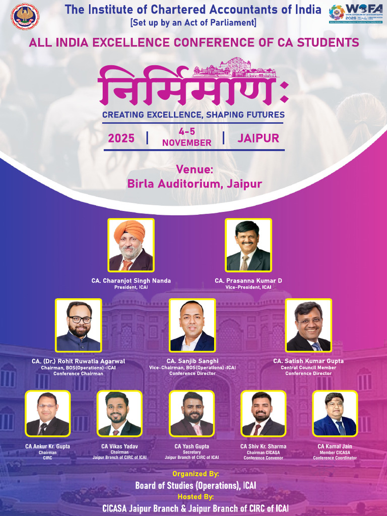 ICAI Jaipur Branch Leadership Overview | PDF