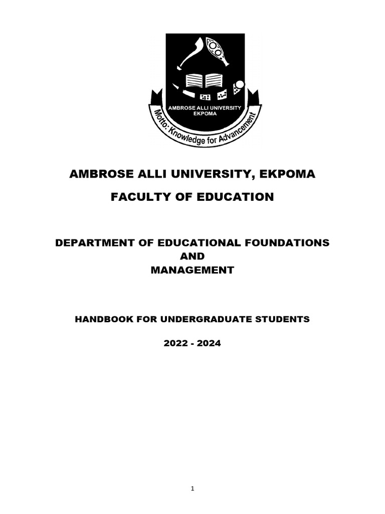 Efm Handbook | PDF | Student Affairs | Dean (Education)