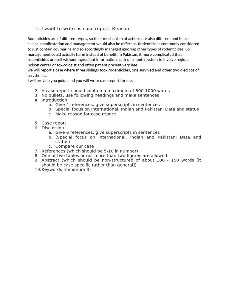 Case Report Writing | PDF