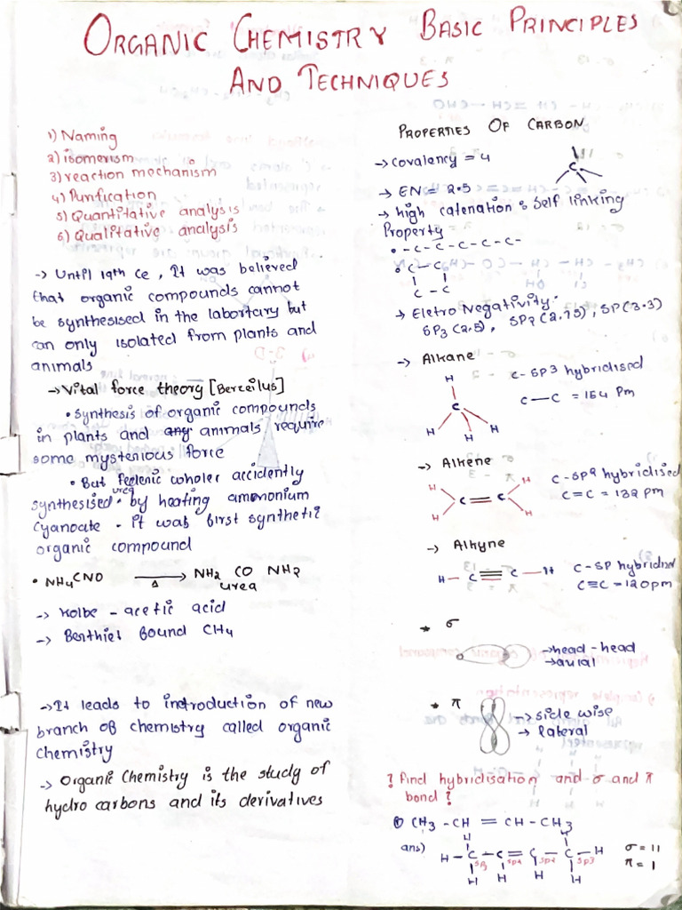 Basic Organic Chemistry ! | PDF