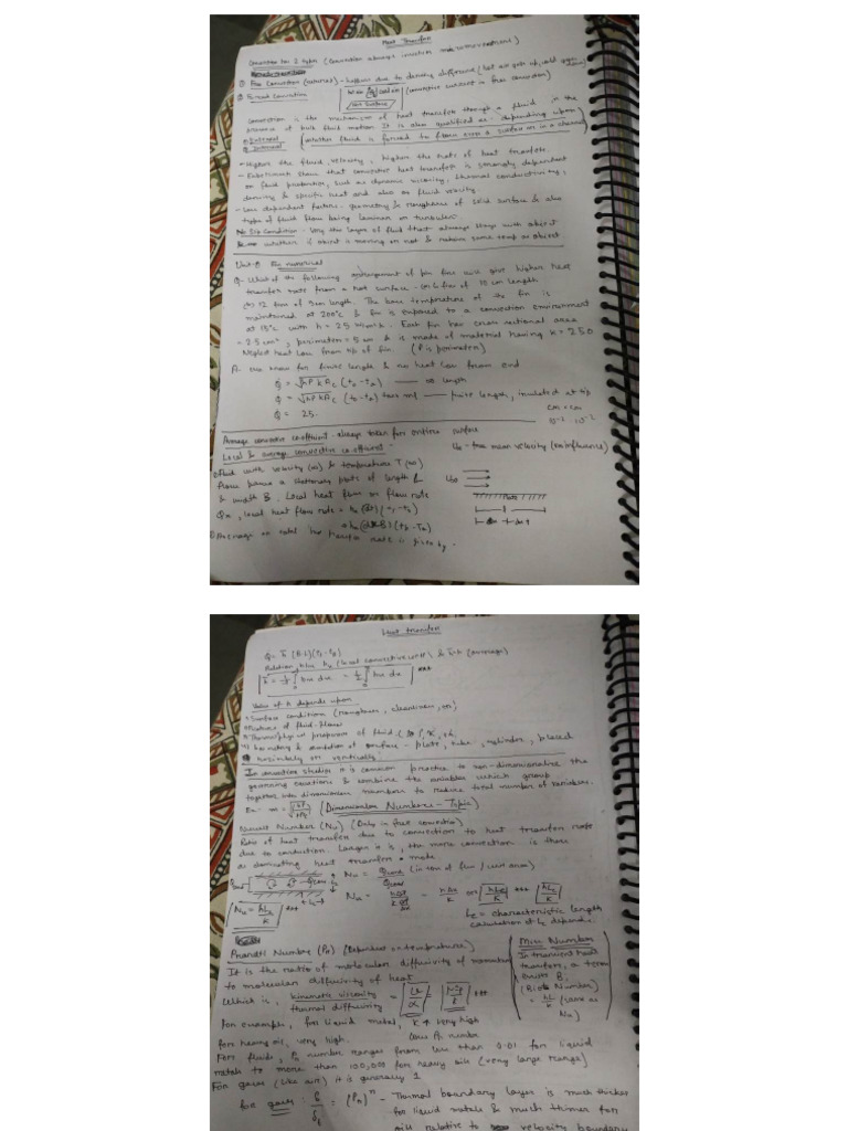 Heat Transfer Notes Unit 2 | PDF