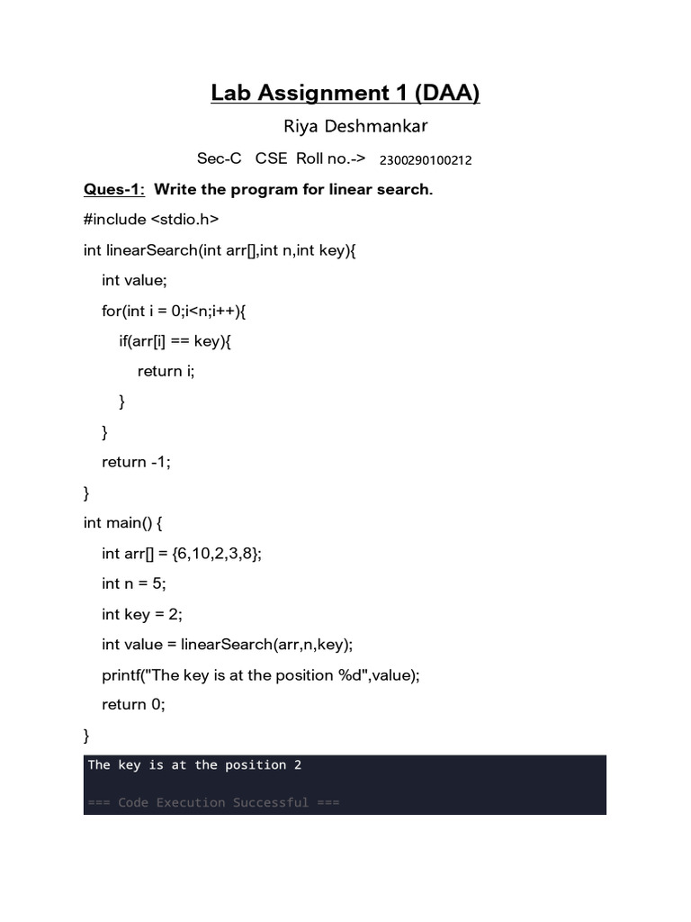Lab Assign-1 Daa (1)[1] | PDF
