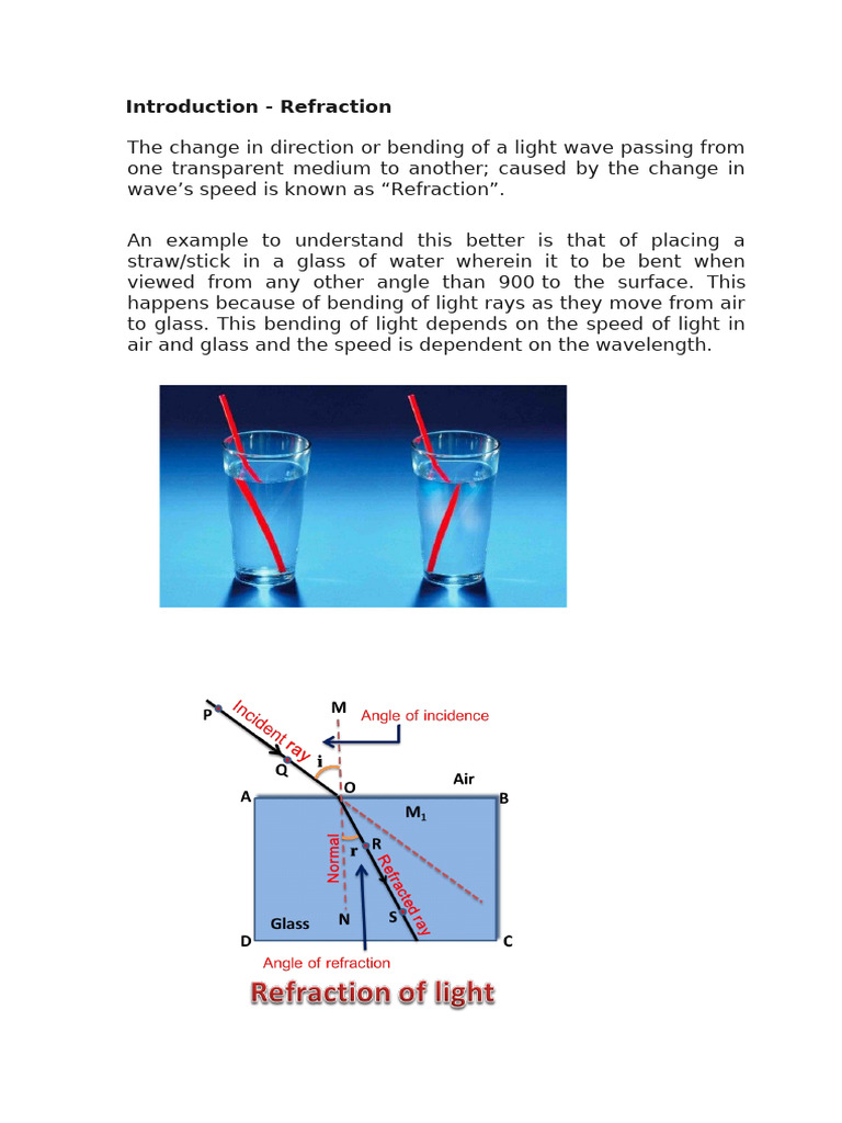 Physics Investigatory Project | PDF | Refraction | Refractive Index