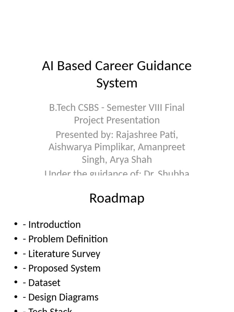 AI Career Guidance Theme | PDF