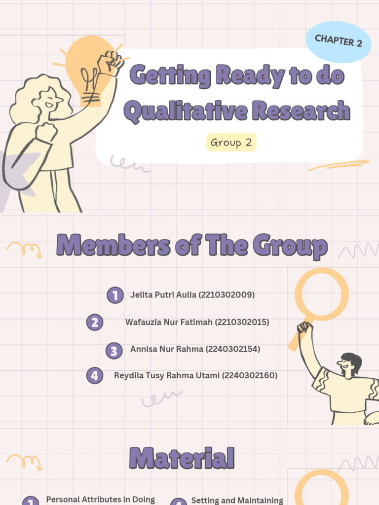 Group 2 - Class 2 - Getting Ready To Do Qualitative Research | PDF ...